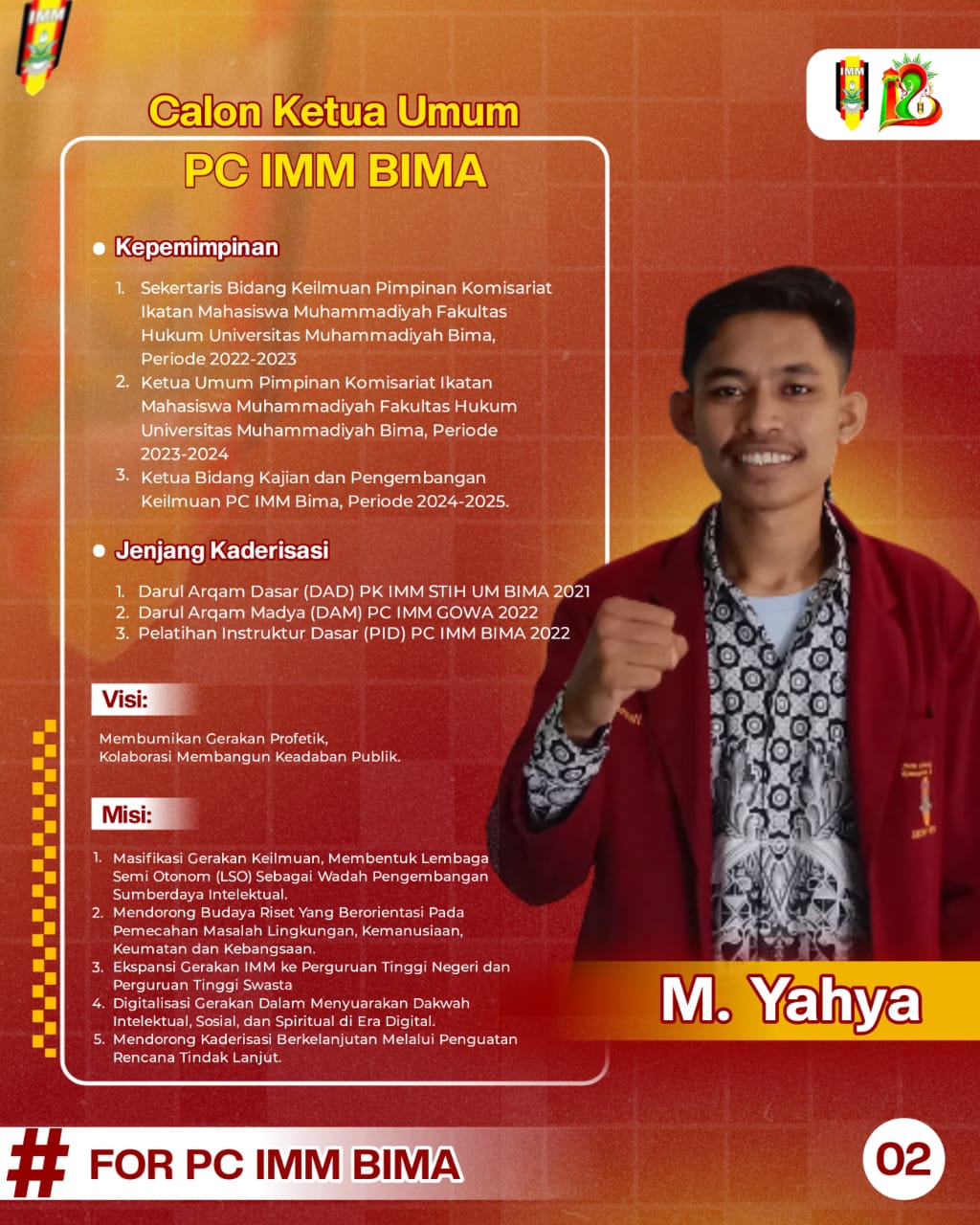 M. Yahya Siap Majukan IMM Bima Lewat Gerakan Profetik dan Intelektual ...